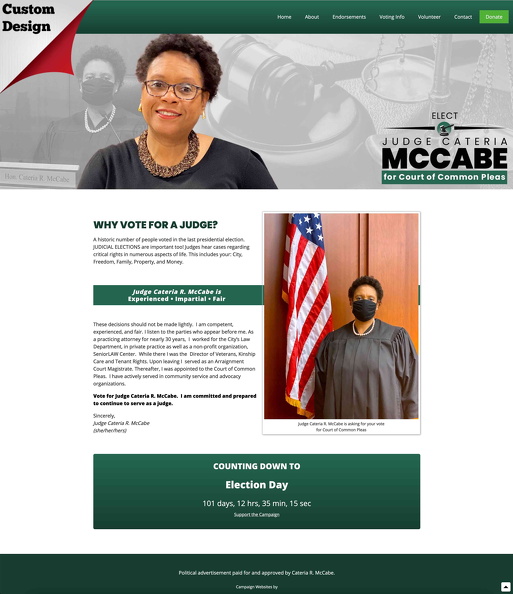 Judge Cateria McCabe for Court of Common Pleas | Political Website ...