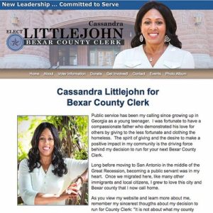 Campaign Website Design for County Clerk Candidates