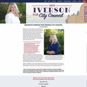 City Council Campaign Website Design - Online Candidate