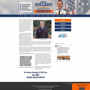 Campaign Website Design for Sheriff Candidates